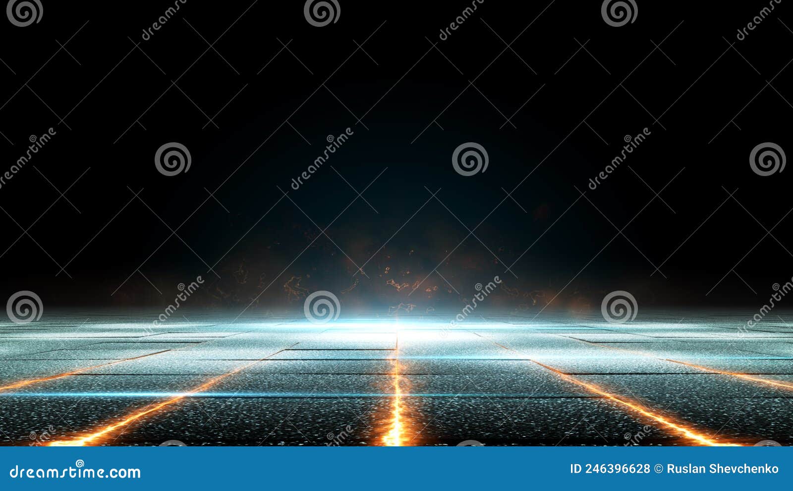 Dark Fire Background. Abstract Space. Empty Dark Scene Stock Photo ...