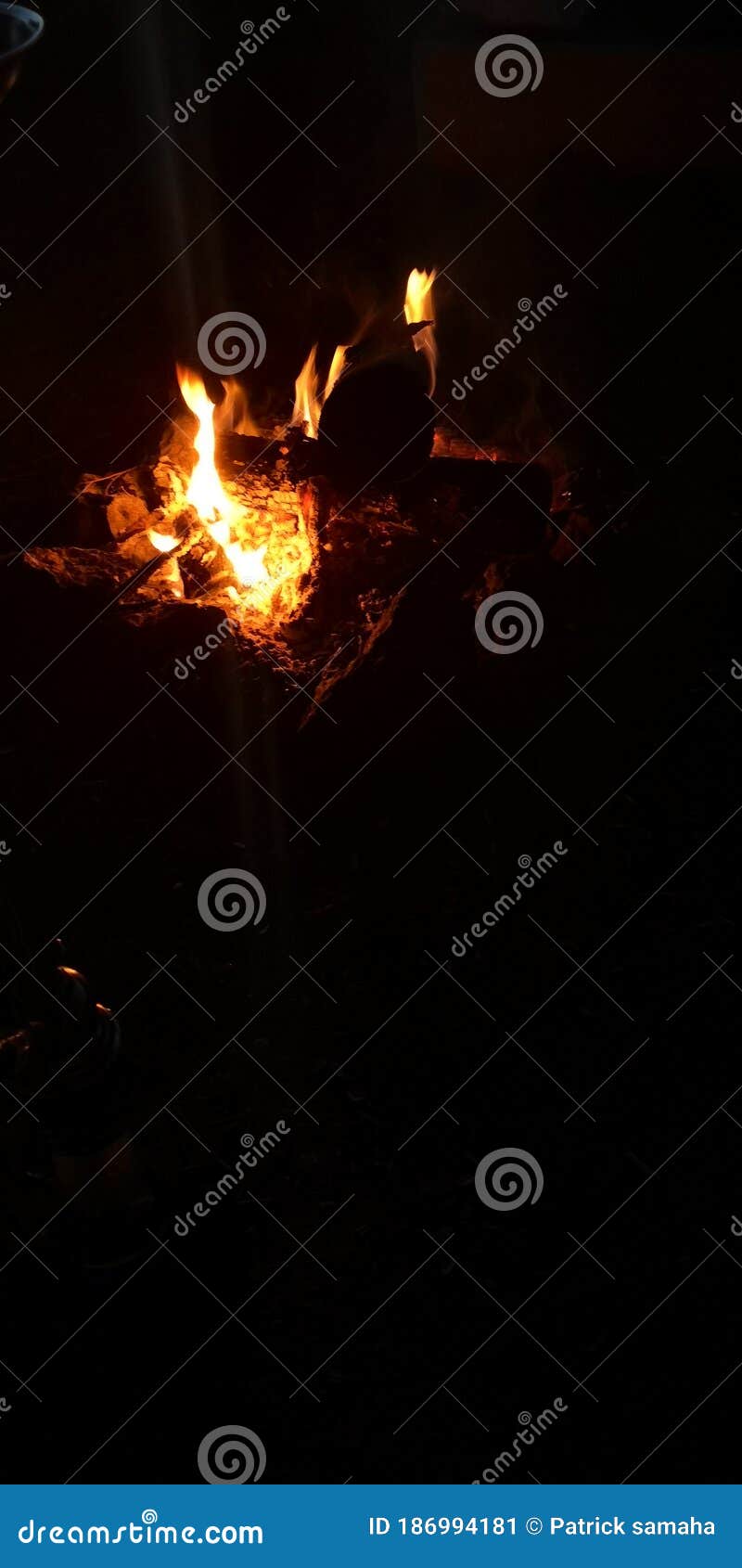 Dark fire night stock image. Image of screenshot, brand - 186994181