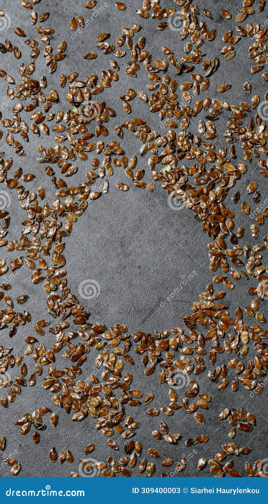 Dark Flax Grains after Oil Extraction. Stock Image - Image of meal ...