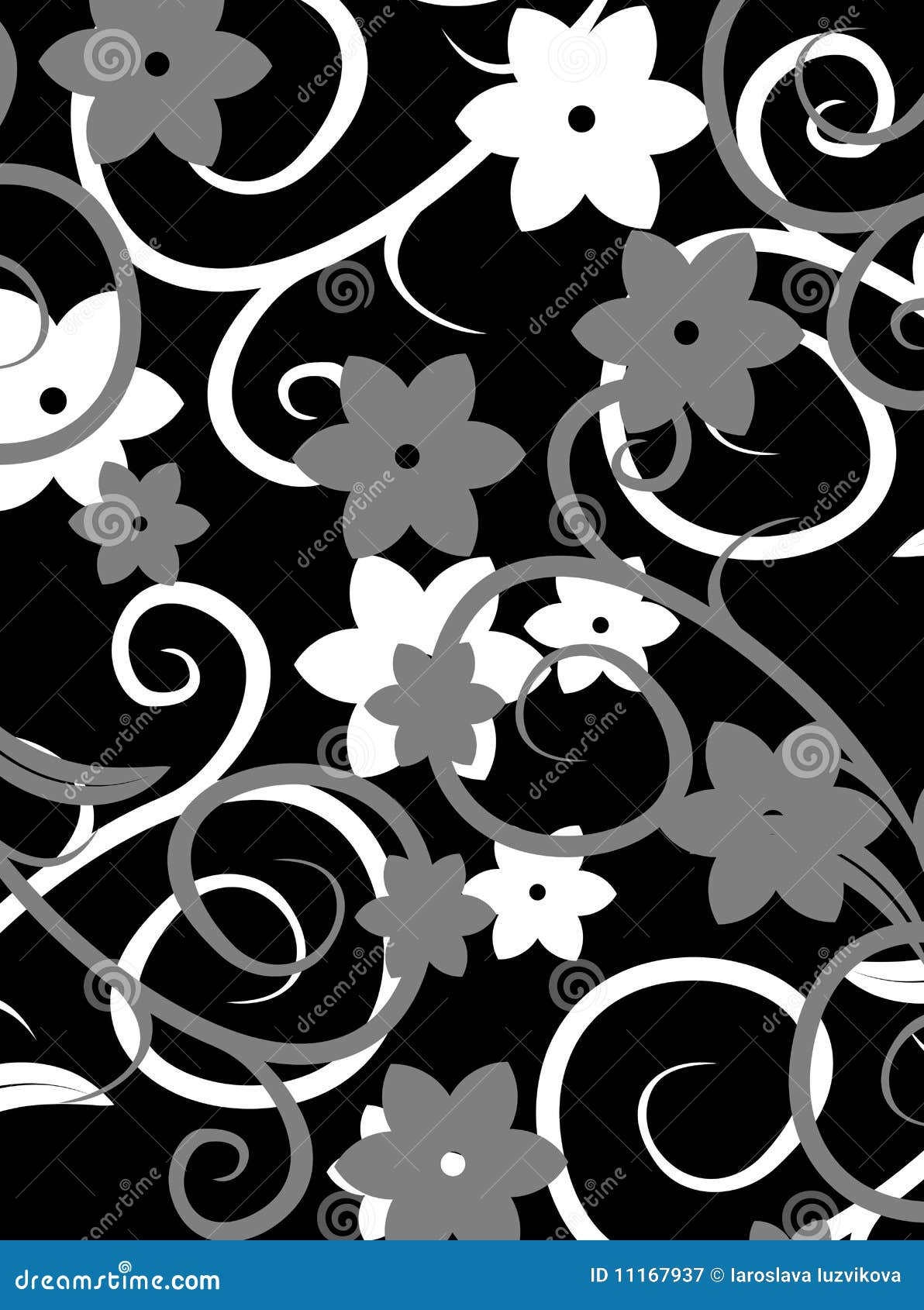 Dark flower texture vector stock vector. Illustration of floral - 11167937