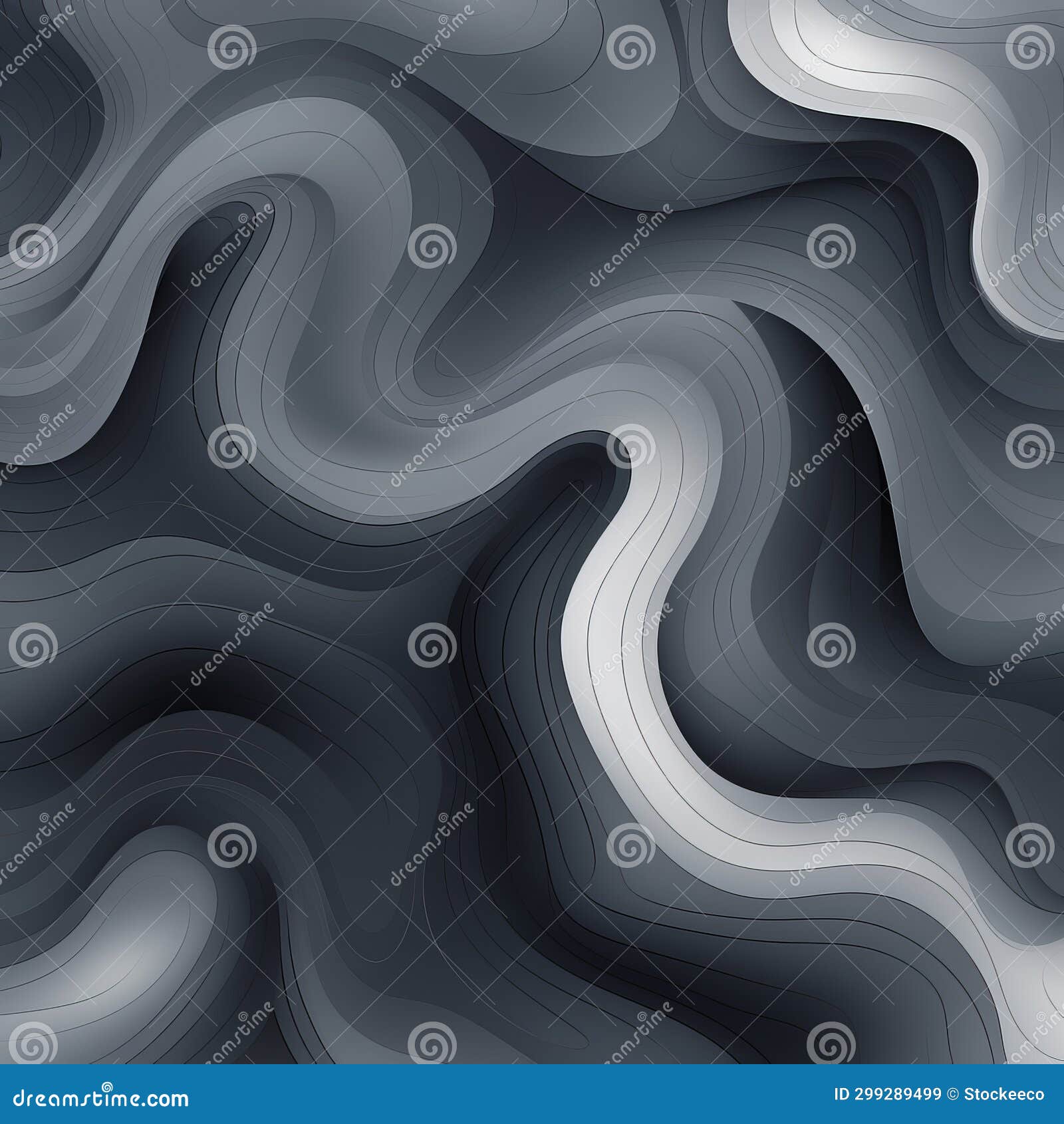 Dark and Foreboding 3d Abstract Seamless Wavy Background Stock ...