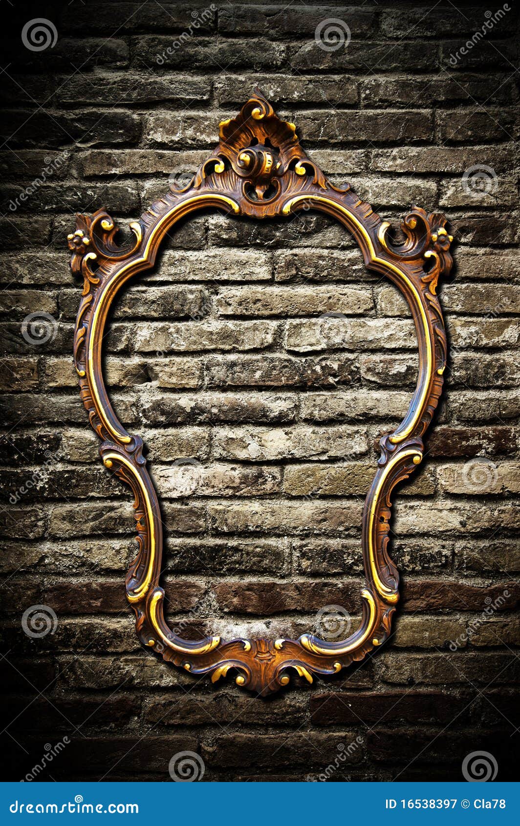 Dark frame stock image. Image of isolated, exhibition - 16538397