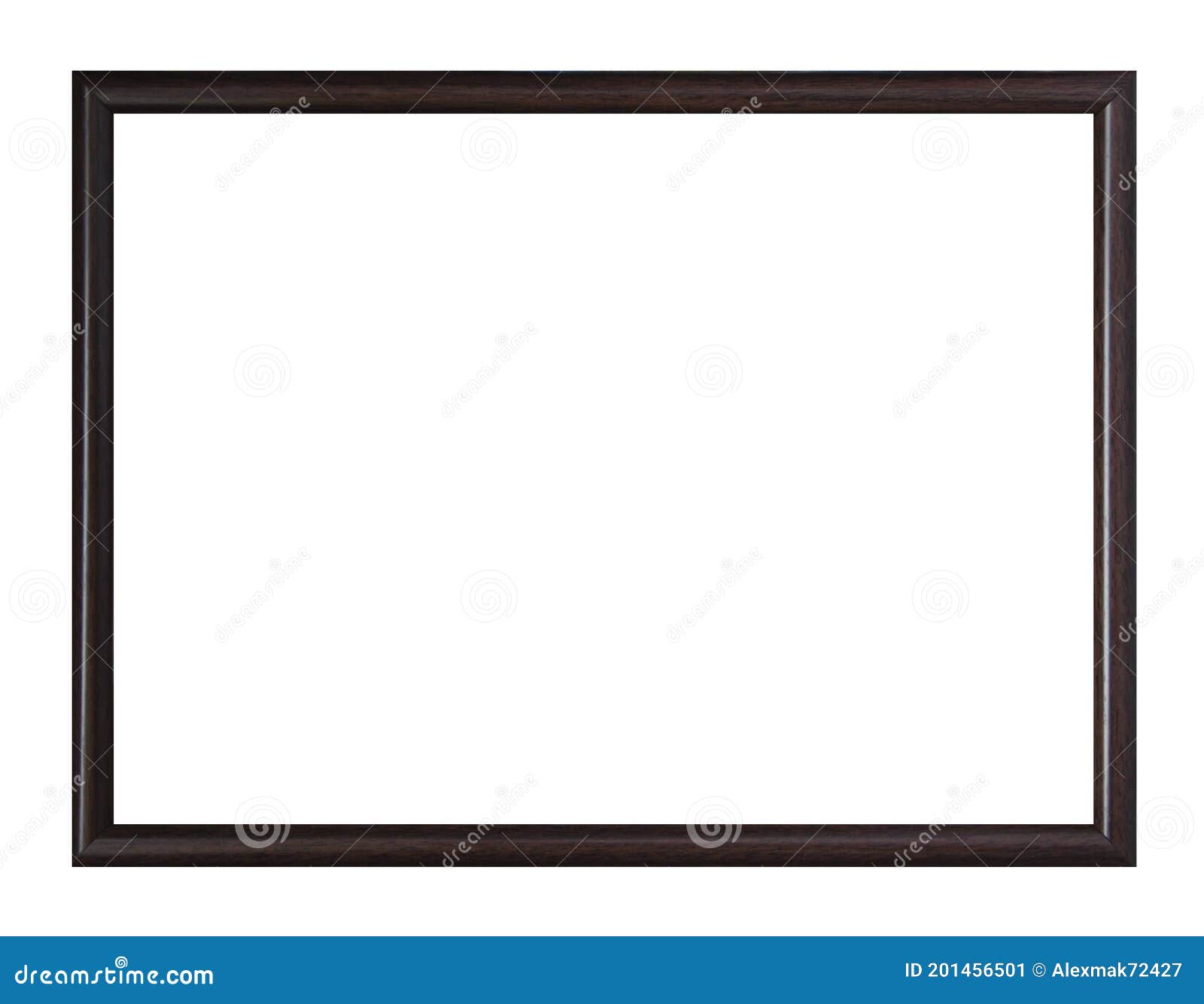 Dark Frame Isolated on White Background. Design Element Stock Image ...