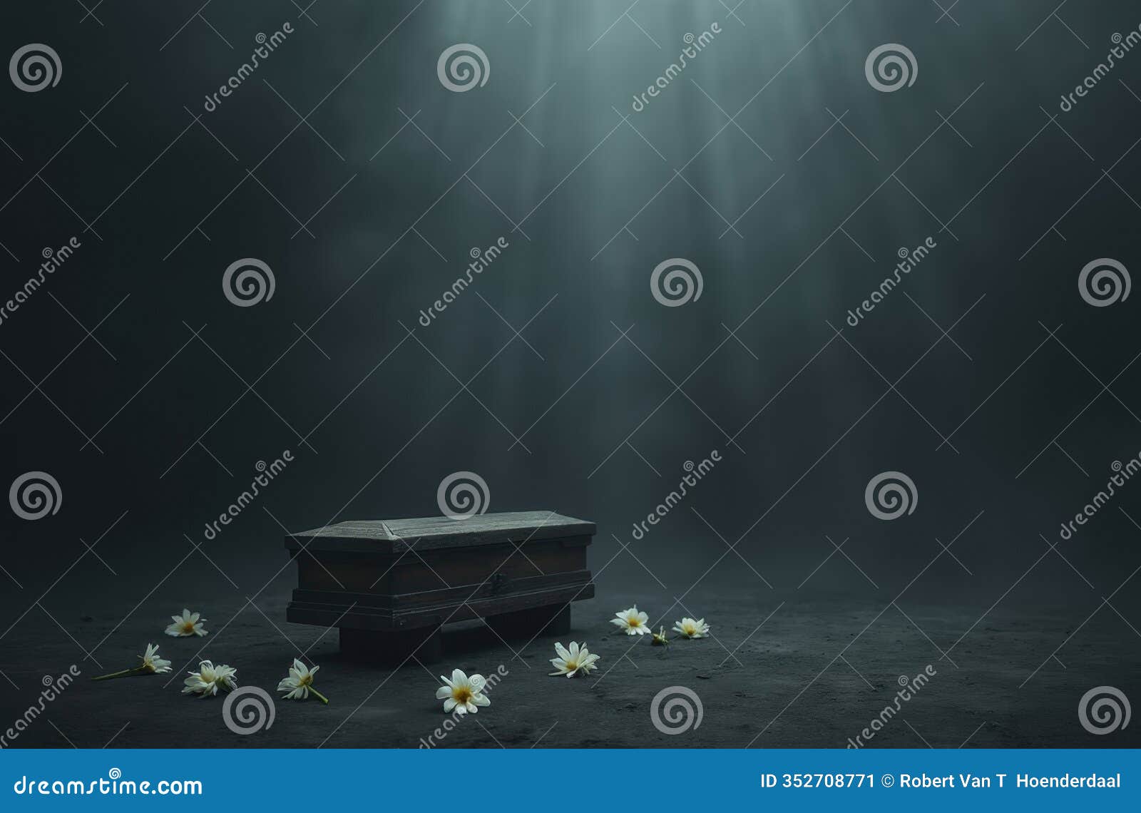 A Dark Funeral Scene at 2-1-2025 Stock Illustration - Illustration of ...