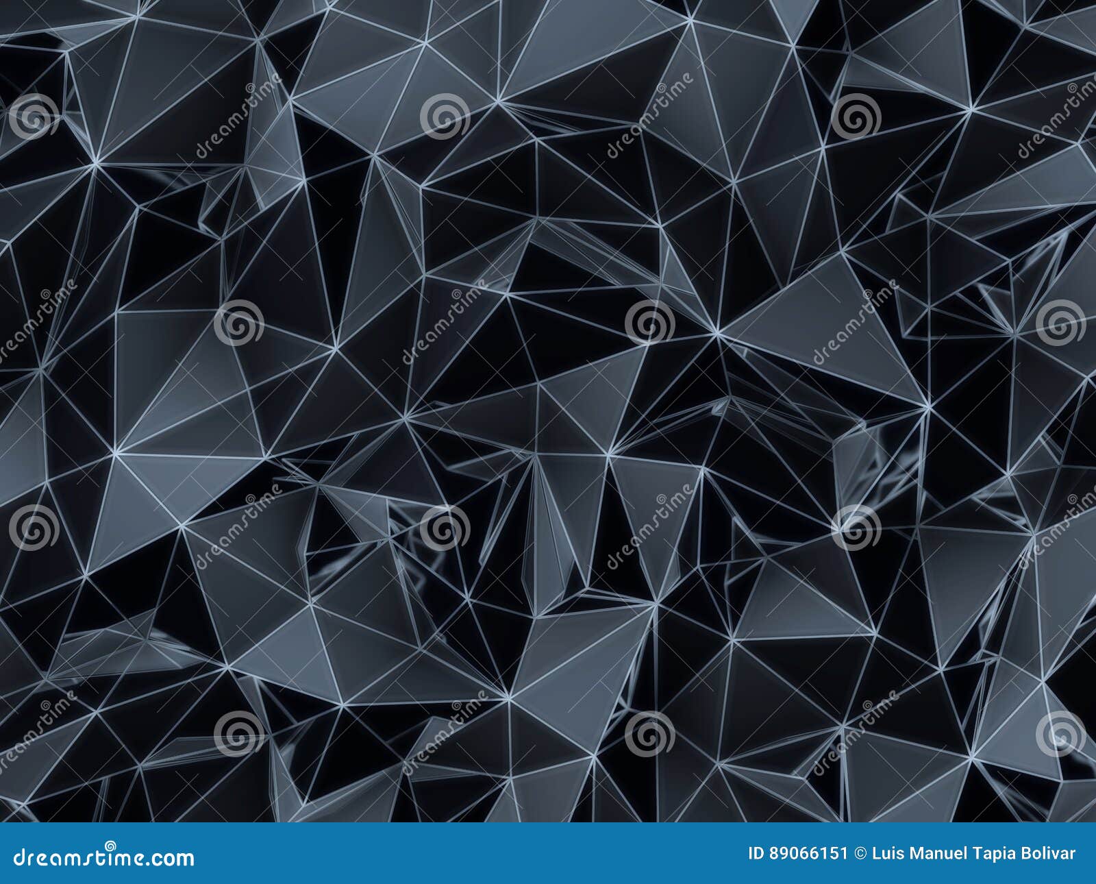 Dark and Futuristic Low Poly Texture Stock Illustration - Illustration ...