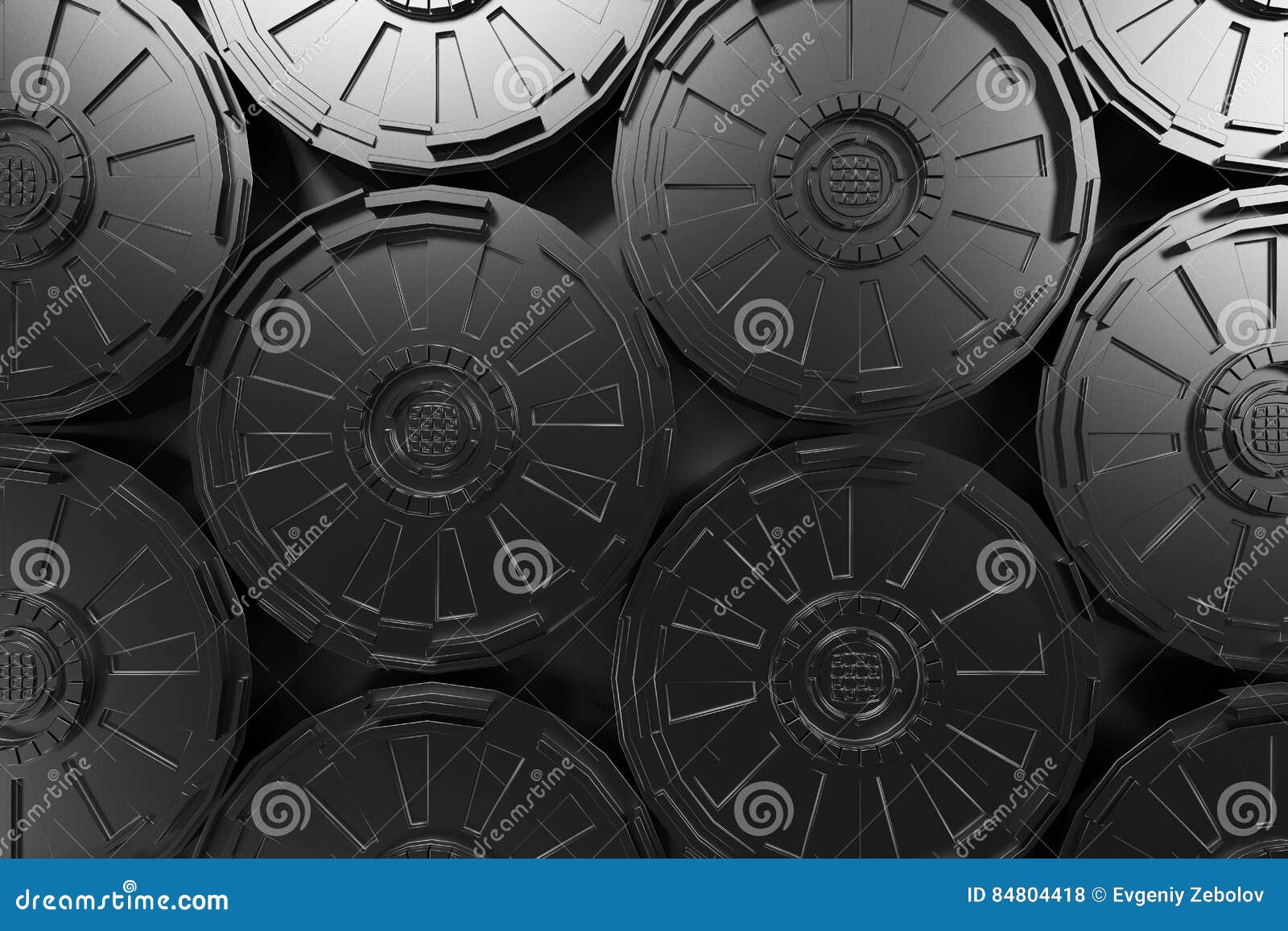 Dark Futuristic Technological Background with Glowing Lines Stock ...