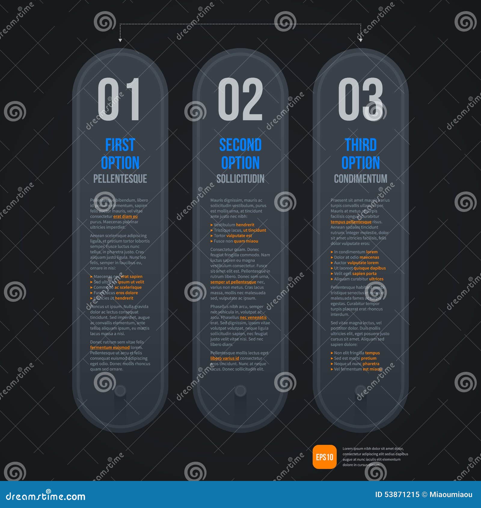 Dark Futuristic Web Template. EPS10 Stock Vector - Illustration of ...