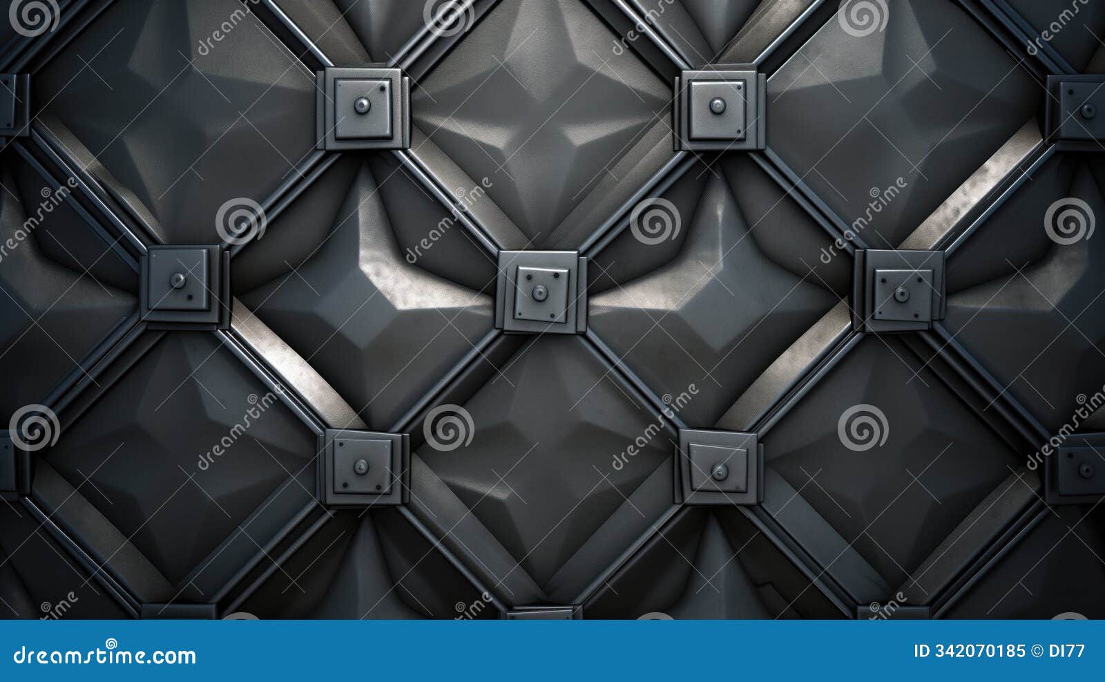 Dark Geometric Pattern with Metallic Diamond Shapes and Textured ...