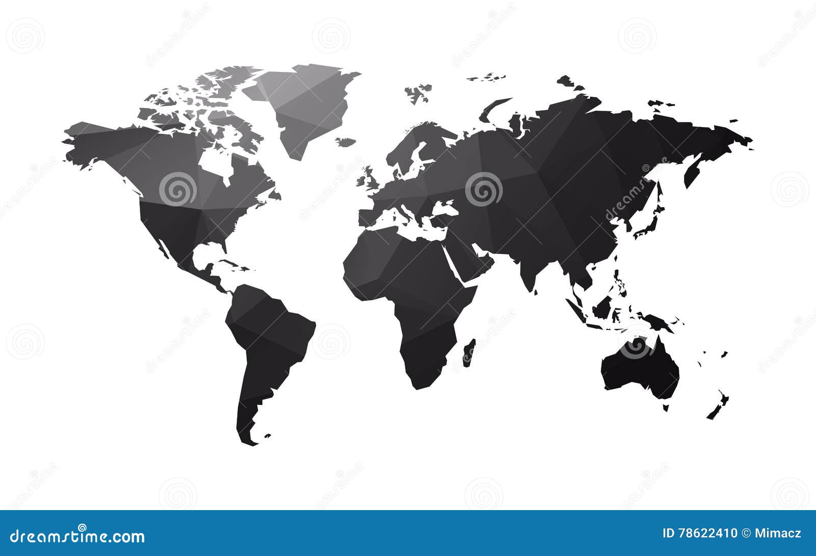 Geometric World Map, Vector | CartoonDealer.com #79341749