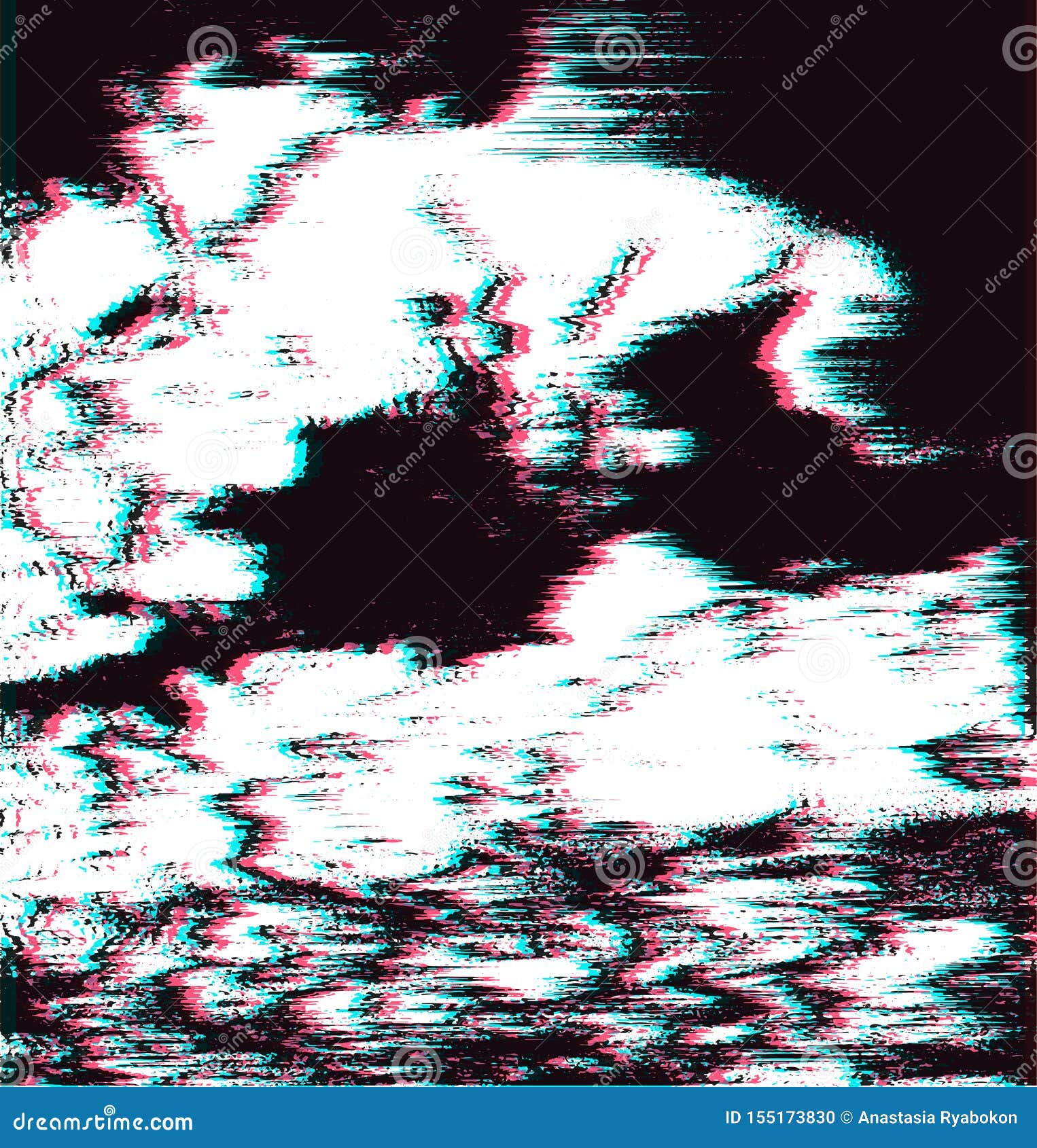 Dark Glitch Noisy Background Vhs Effect Stock Vector - Illustration of ...