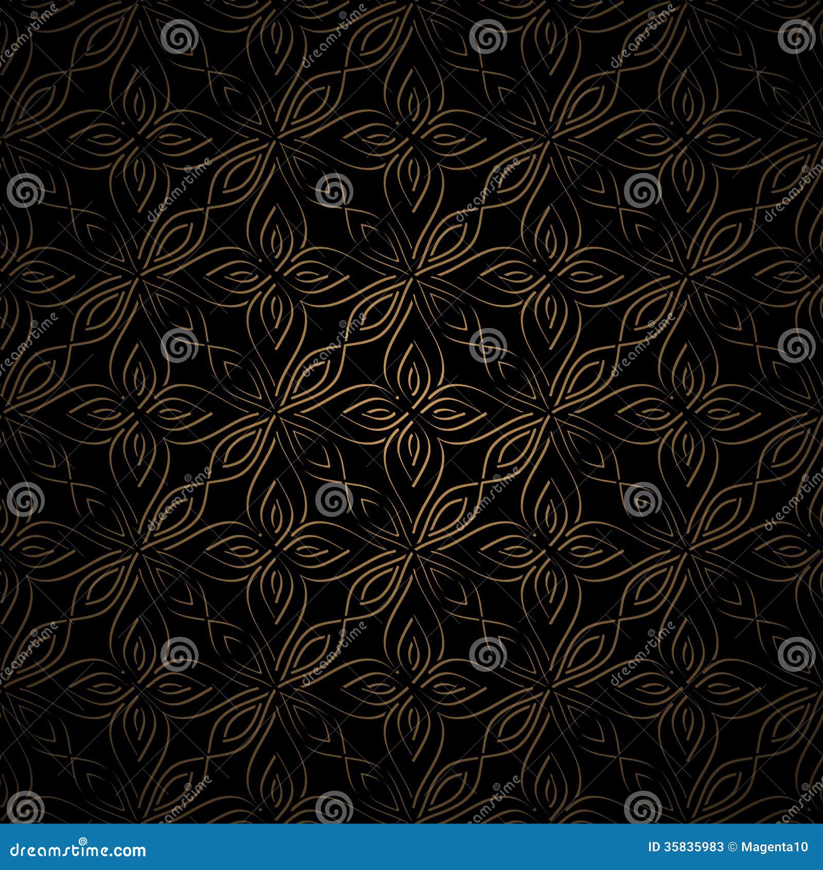 Dark gold pattern stock vector. Illustration of card - 35835983