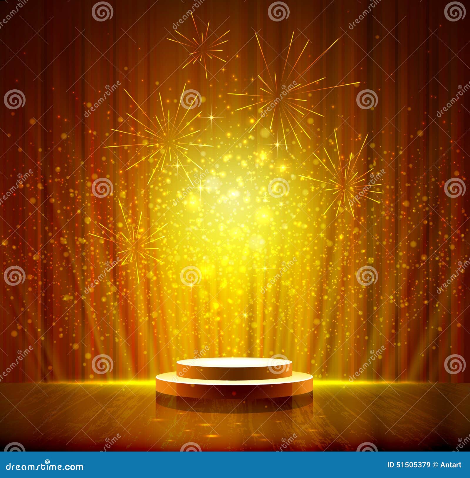 Dark gold scene stock vector. Illustration of card, composition - 51505379