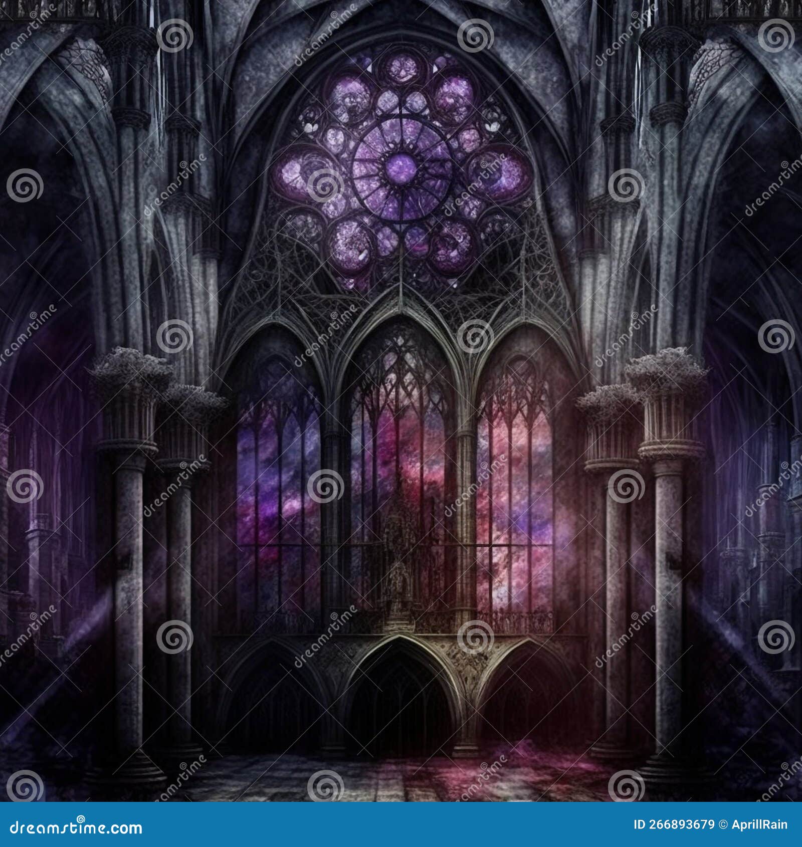 Dark gothic architecture stock illustration. Illustration of europe ...