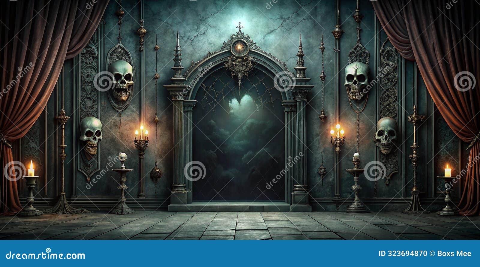 Gothic Horror Tower Stock Image | CartoonDealer.com #3734803