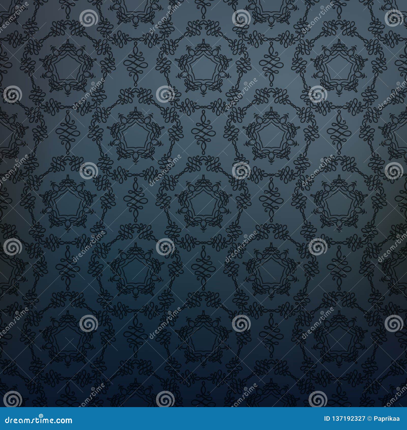 Dark Gothic Corridor With Columns Stock Photography | CartoonDealer.com ...