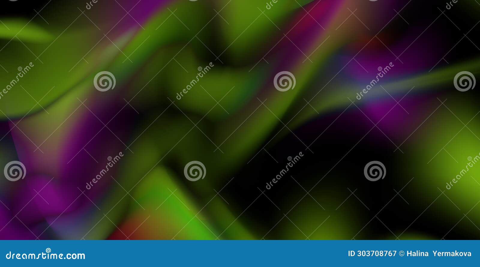 Dark Gradient. Multi-colored Smoke Effect. Northern Lights. Unusual ...