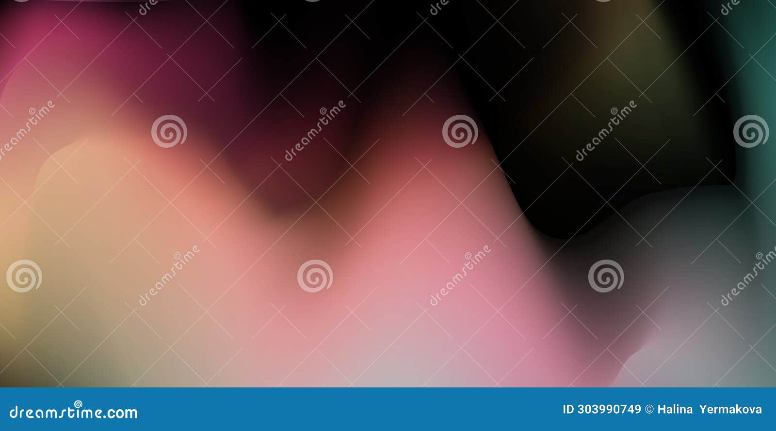 Dark Gradient. Multi-colored Smoke Effect. Northern Lights. Unusual ...