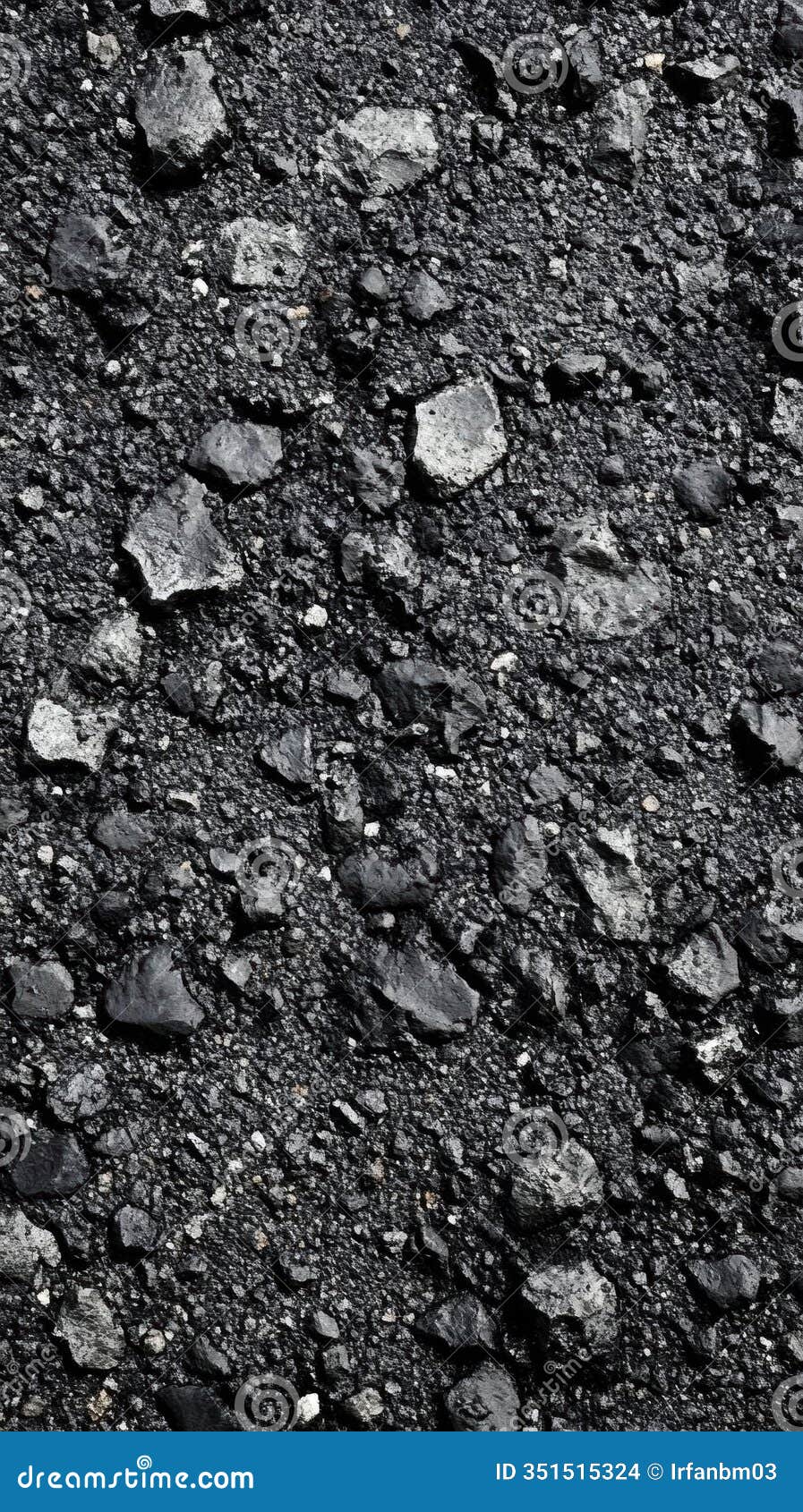 Dark Gravel Creates Textured Surface with Tiny Rocks Scattered Ground ...
