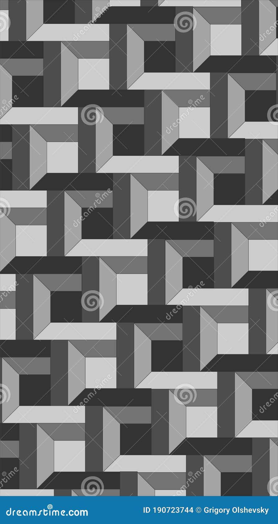 Dark Gray Abstract Cubes Paint Background Stock Vector - Illustration ...