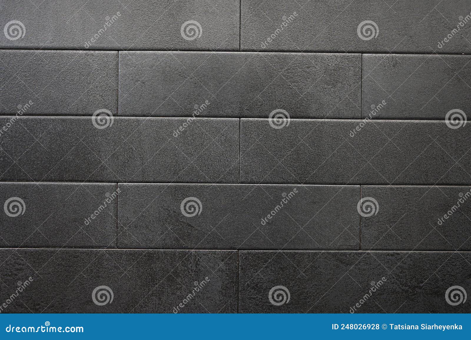 Dark Gray Brick Tiles Wall Texture. Ceramic Tile Pattern Stock Photo ...