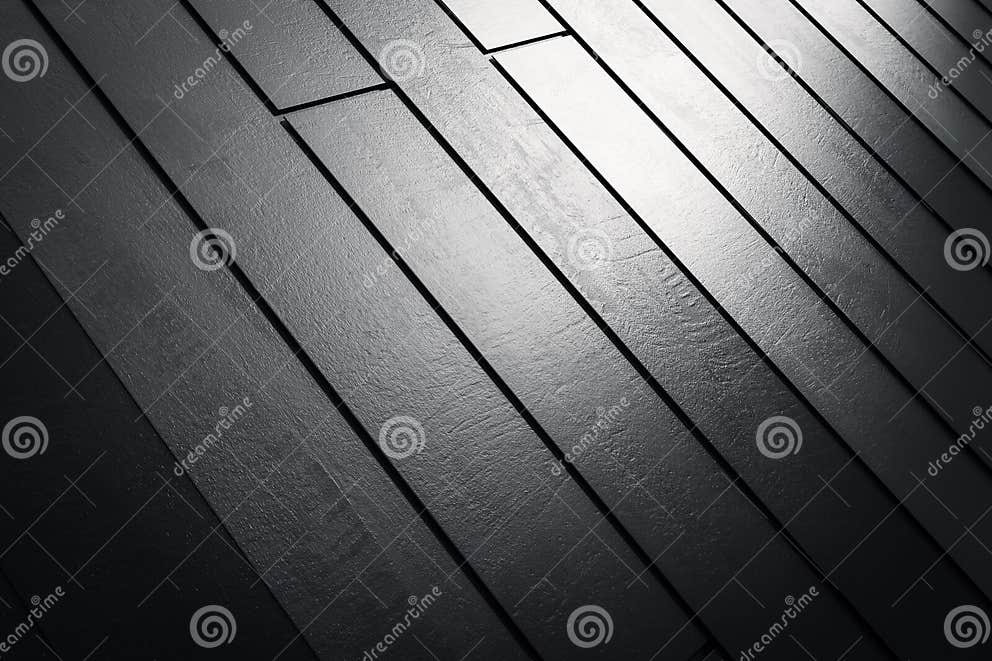 Dark Gray Concrete Wall Tiles with Light Reflection Pattern. 3D ...