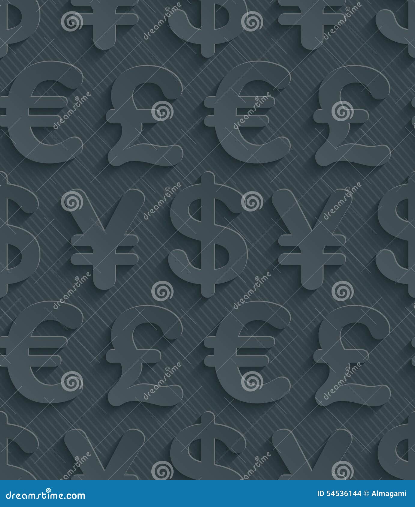 Dark Gray Currency Symbols Wallpaper. Stock Vector - Illustration of ...