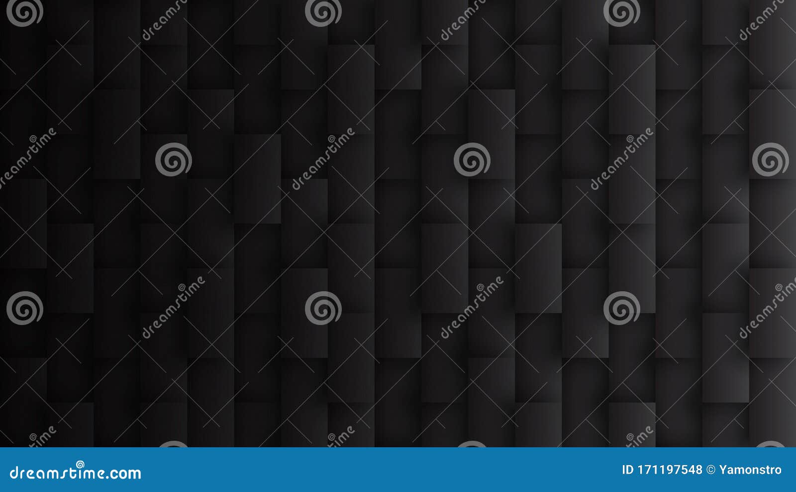 Dark Gray 3D Rectangles Pattern Simple Minimalist Black Abstract Background Stock Illustration ...