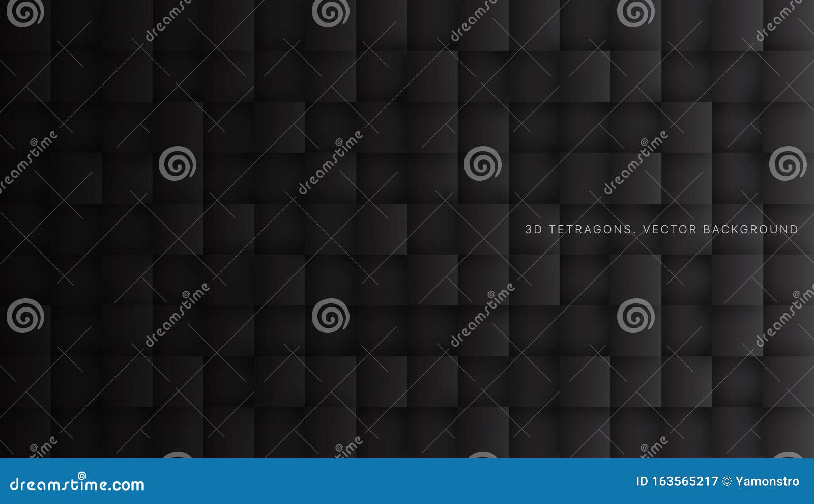 3D Vector Squares Dark Gray Abstract Background Stock Vector ...