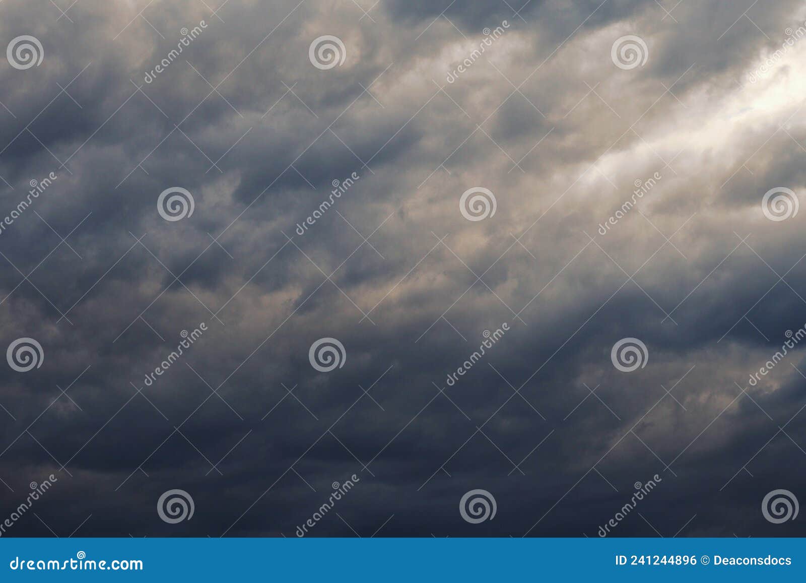 Dark Gray Heavy Clouds in the Sky before a Thunderstorm. Dramatic ...