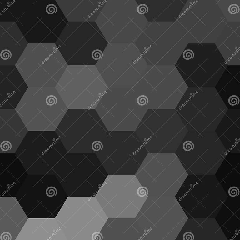 Dark Gray Hexagonal Texture Tech Background, Black, 3d Rendering ...