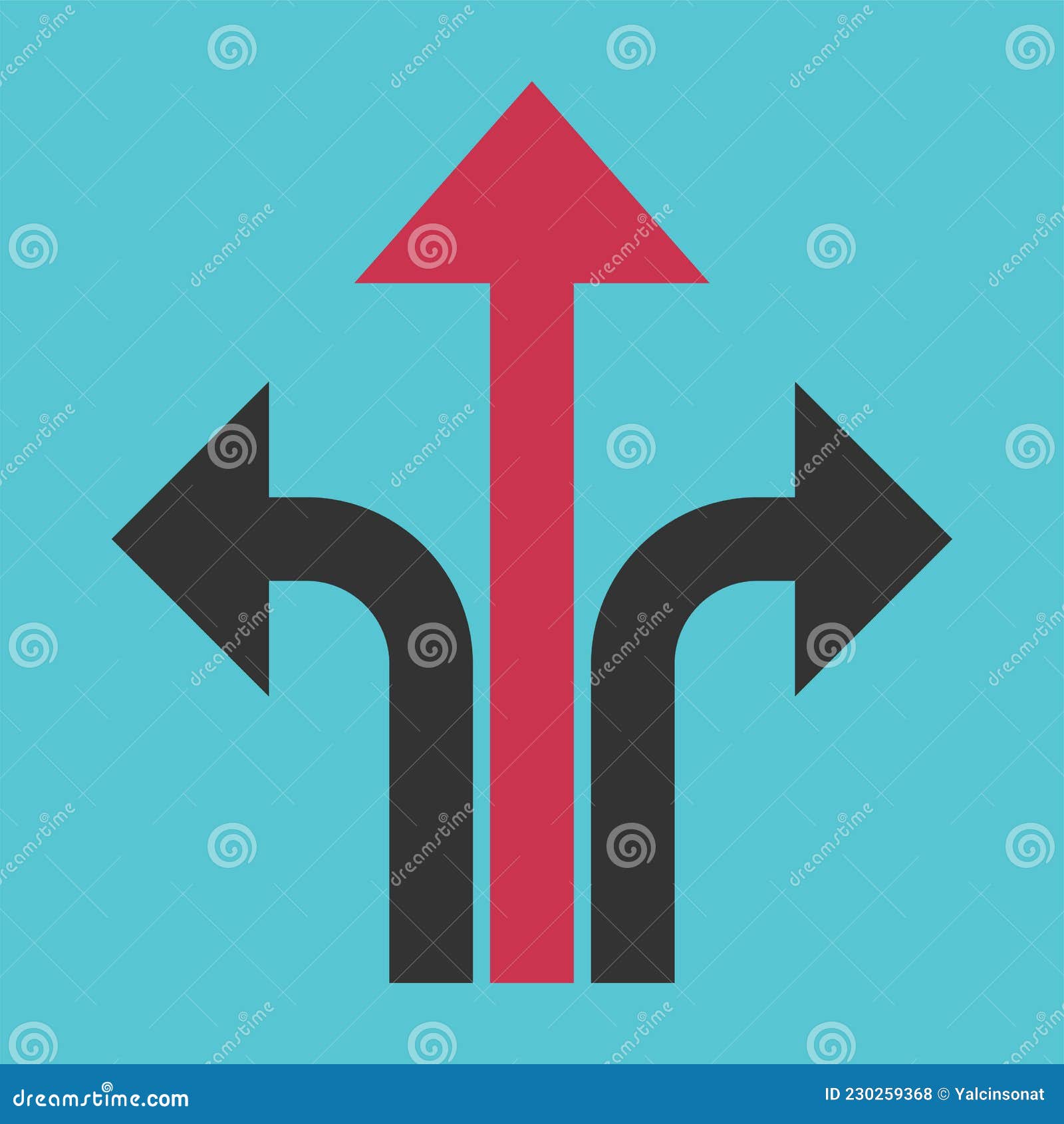 Three Separation Pathways Cartoon Vector | CartoonDealer.com #248927343