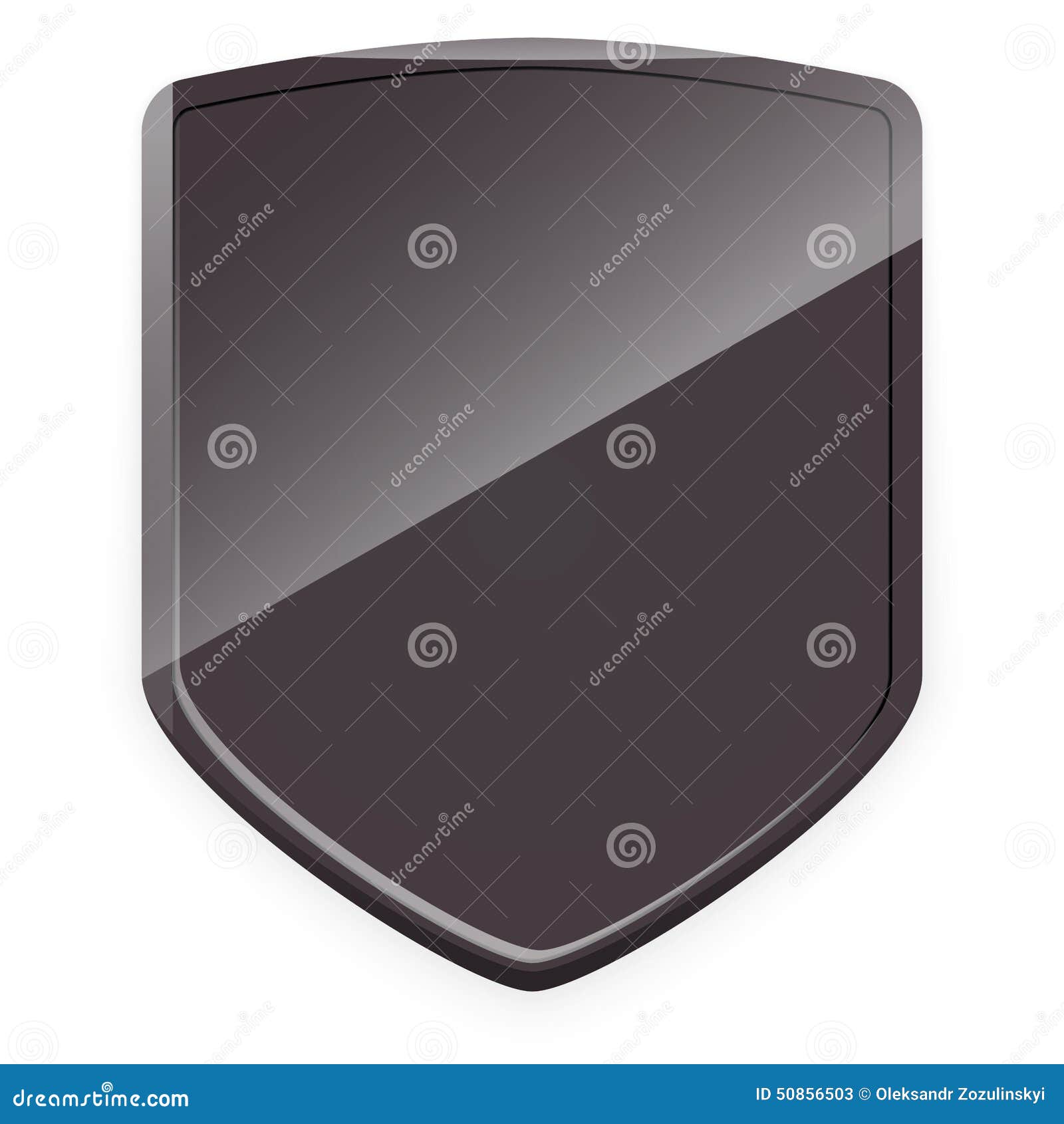 Dark gray shield. Raster stock illustration. Illustration of emblem ...