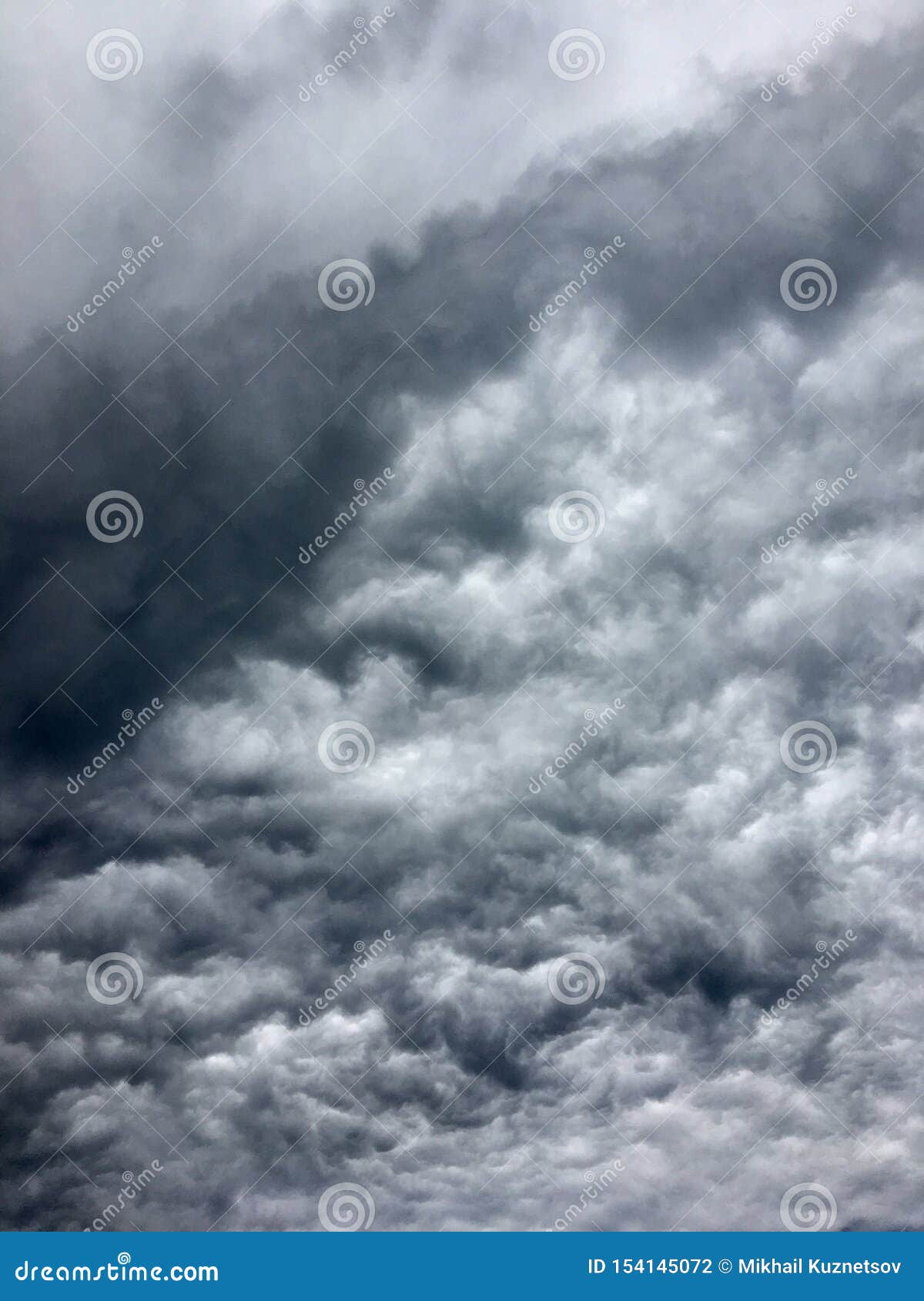 Dark Gray Storm Clouds in the City before the Heavy Rain Stock Photo ...