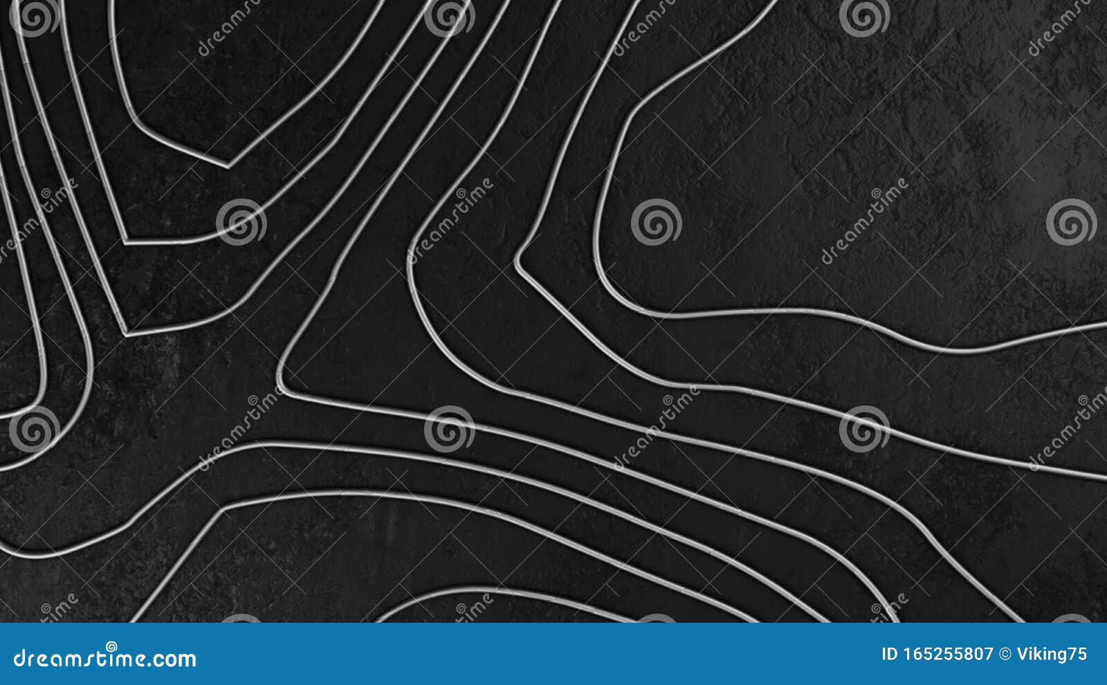 Dark Gray Topographic Abstract Background. Stock Illustration ...
