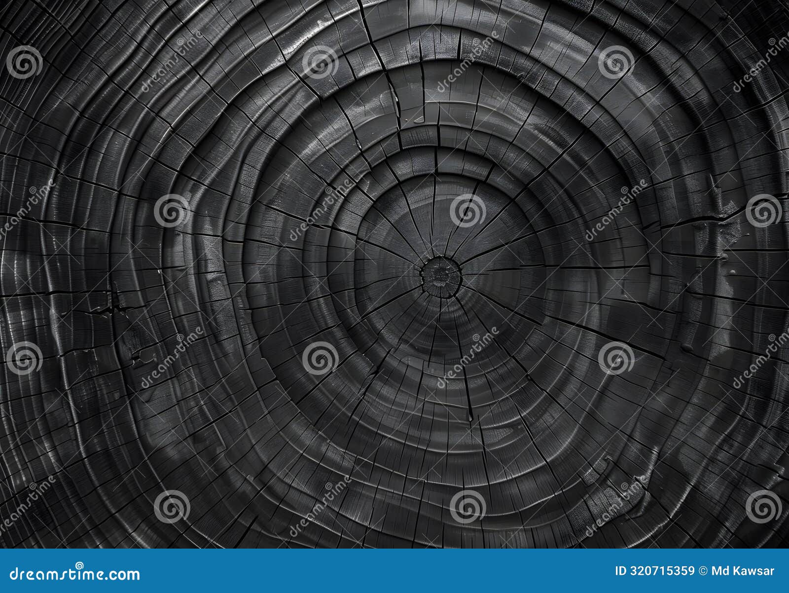 Dark Gray Tree Trunk Cross-Section Background Stock Illustration ...