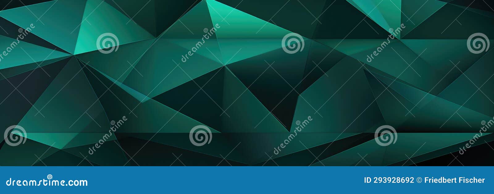A Dark Green Abstract Background with Triangles. Stock Illustration ...