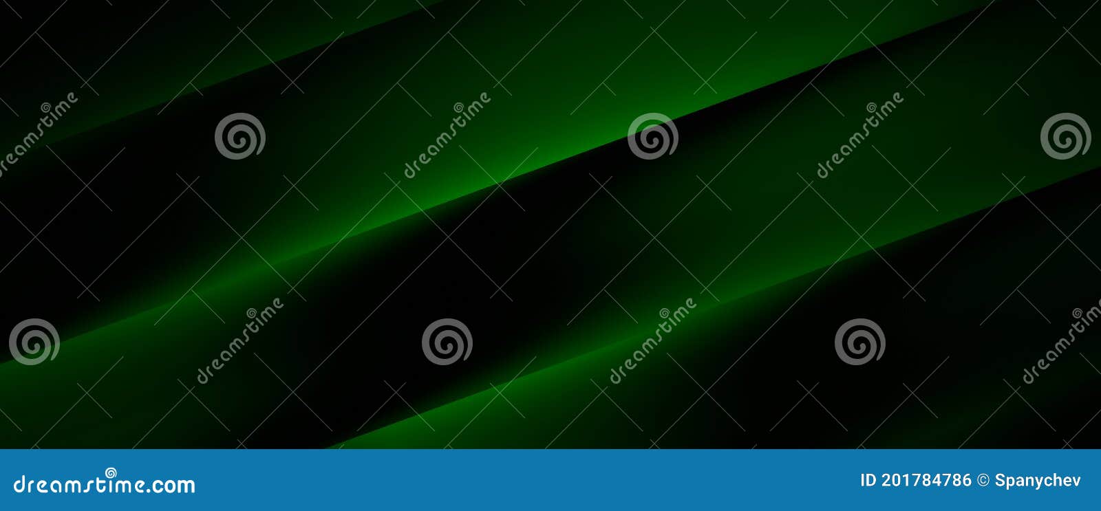 Dark Green Abstract Background for Wide Banner Stock Illustration ...
