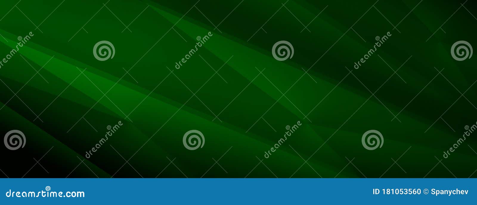 Dark Green Abstract Background for Wide Banner Stock Illustration ...