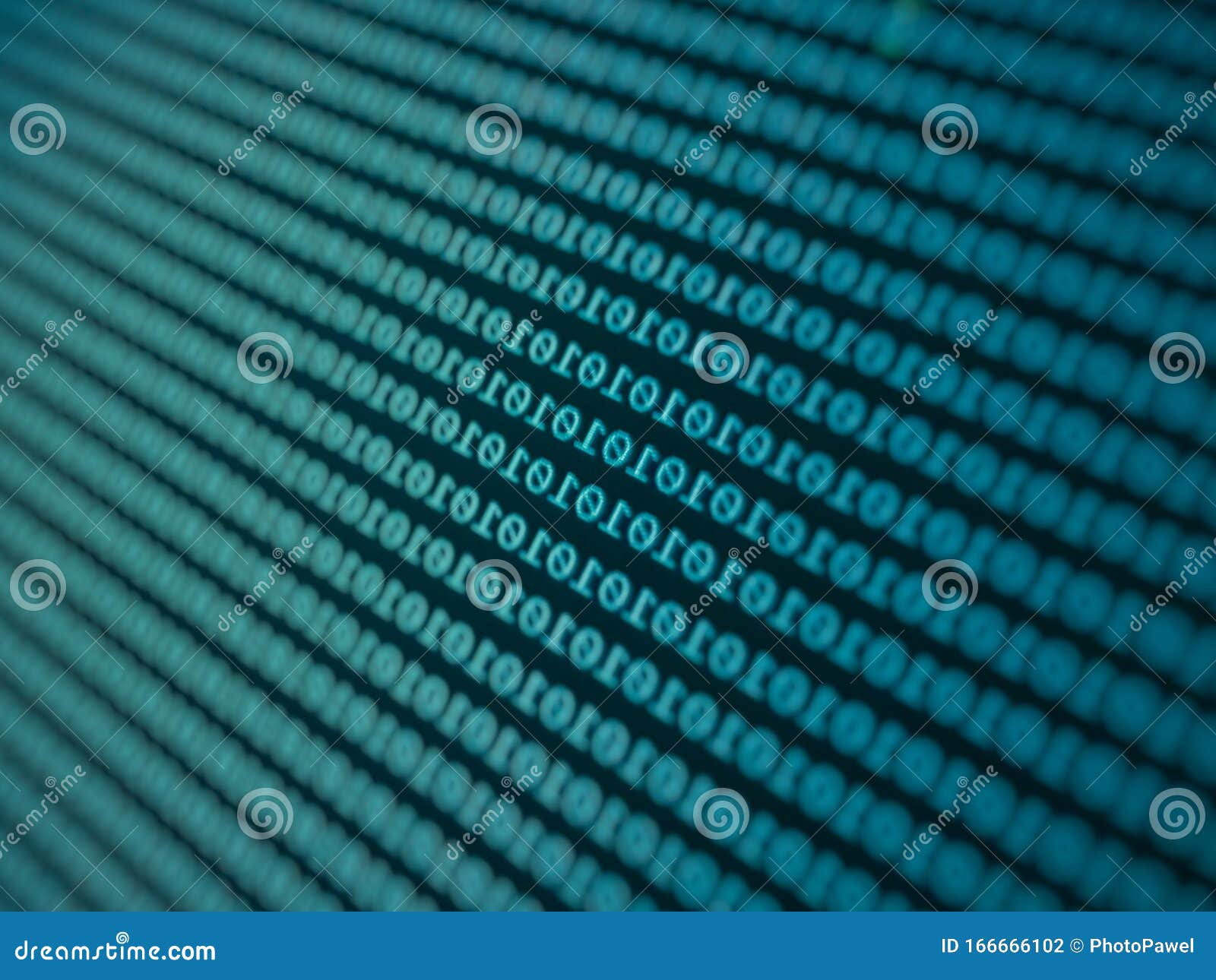 Green Background with Binary Code Numbers. Data Breach, Malware, Cyber ...