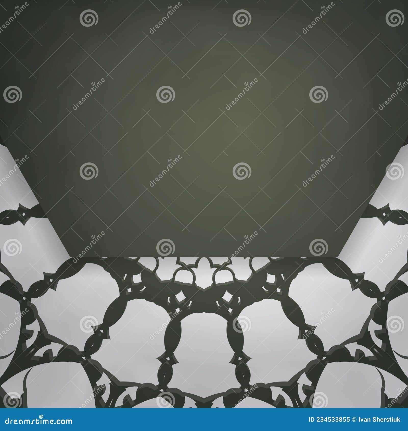 A Dark Green Card with a Luxurious White Pattern for Your Brand. Stock ...