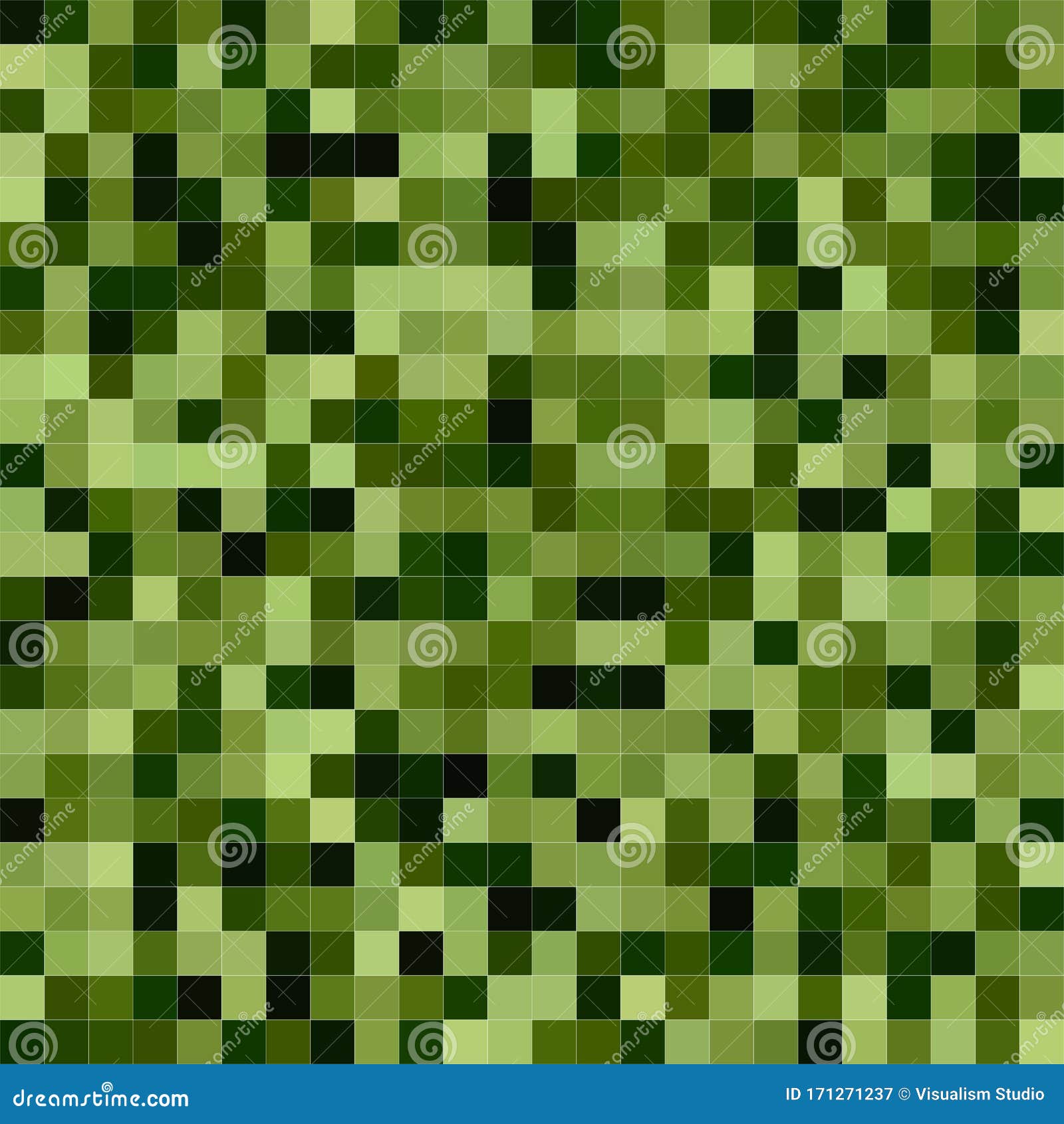 Dark Green Color Square Mosaic Texture in Rectangular Style and ...