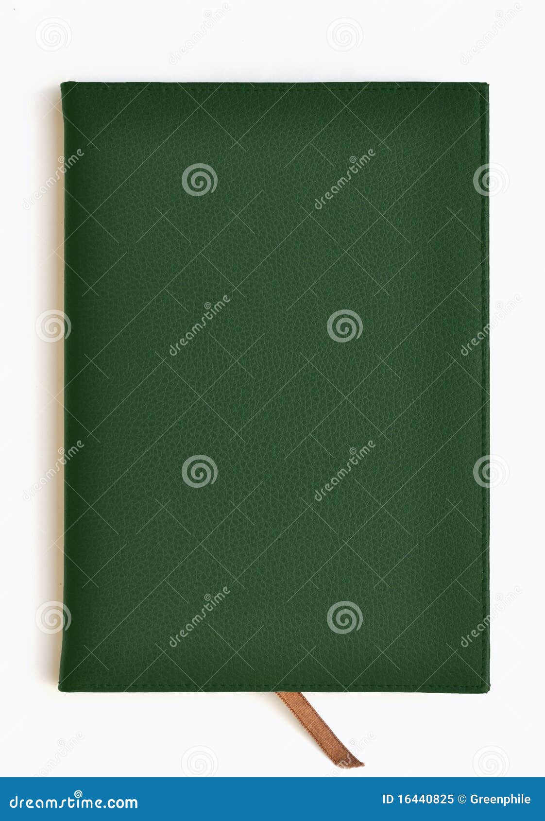 Dark Green Leather Notebook Stock Image - Image of empty, leather: 16440825