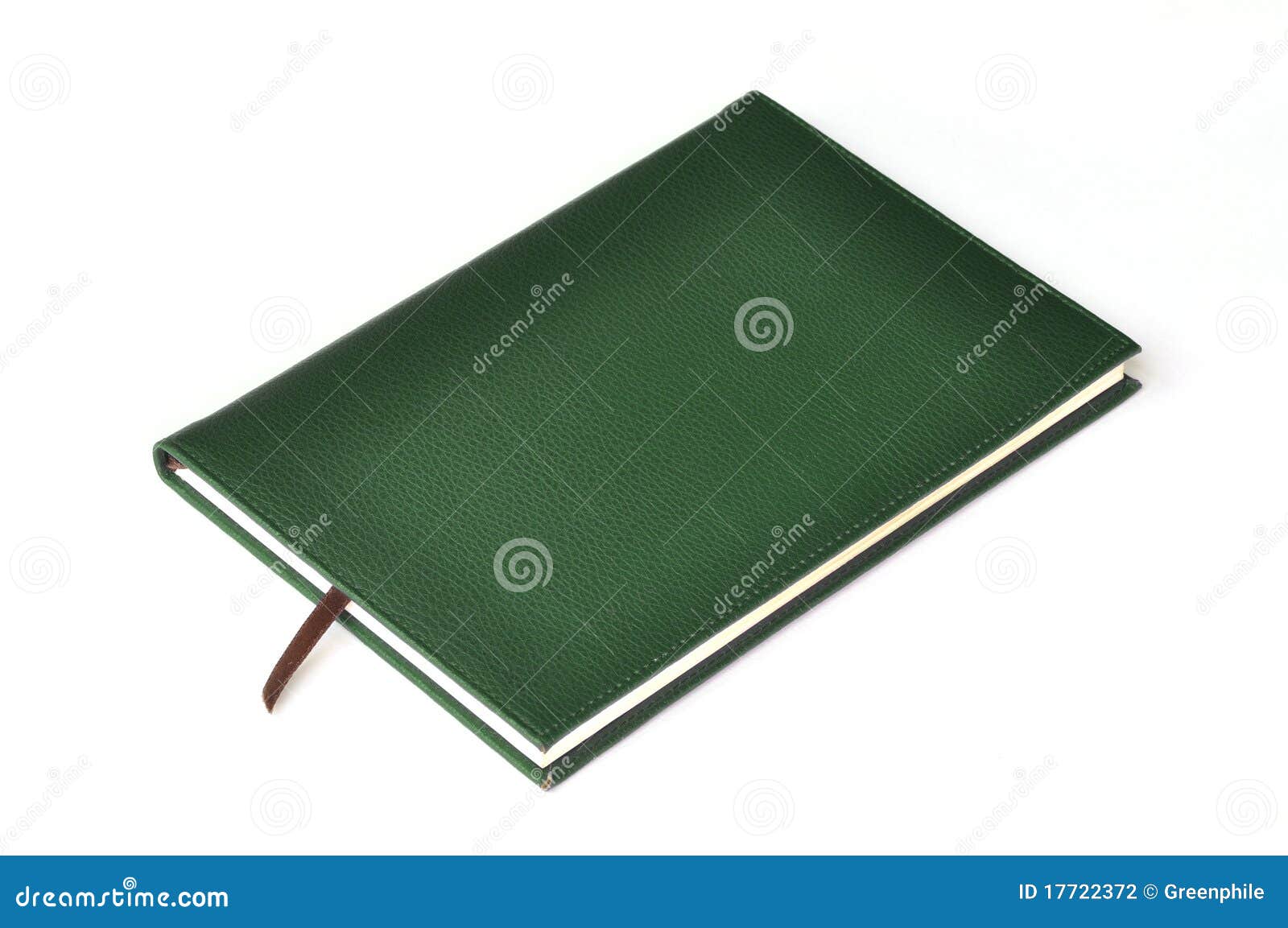 Dark Green Leather Notebook Stock Photo - Image of notepad, background ...