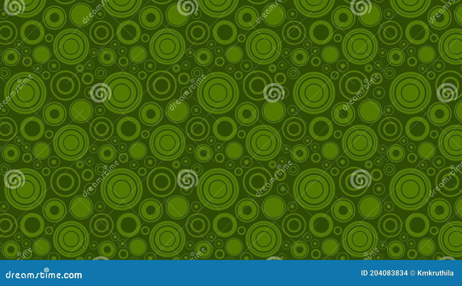 Dark Green Random Circles Background Pattern Stock Illustration ...