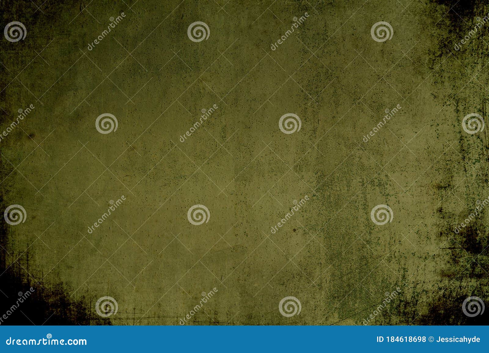 Dark Green Rusty Wall Background or Texture Stock Photo - Image of ...