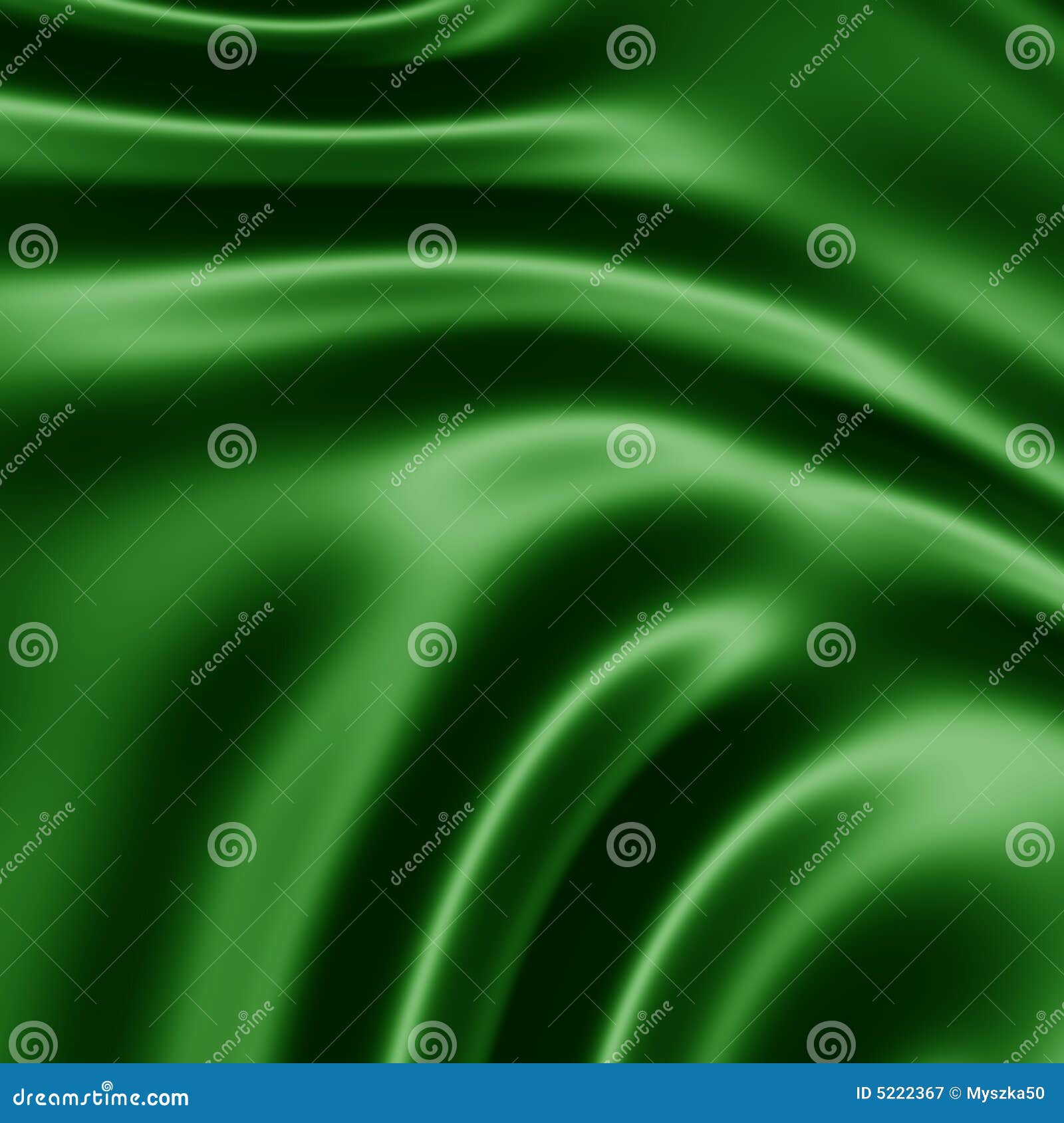 Green Silk Blown On White Background. Green Flying Silk Fabric In The ...