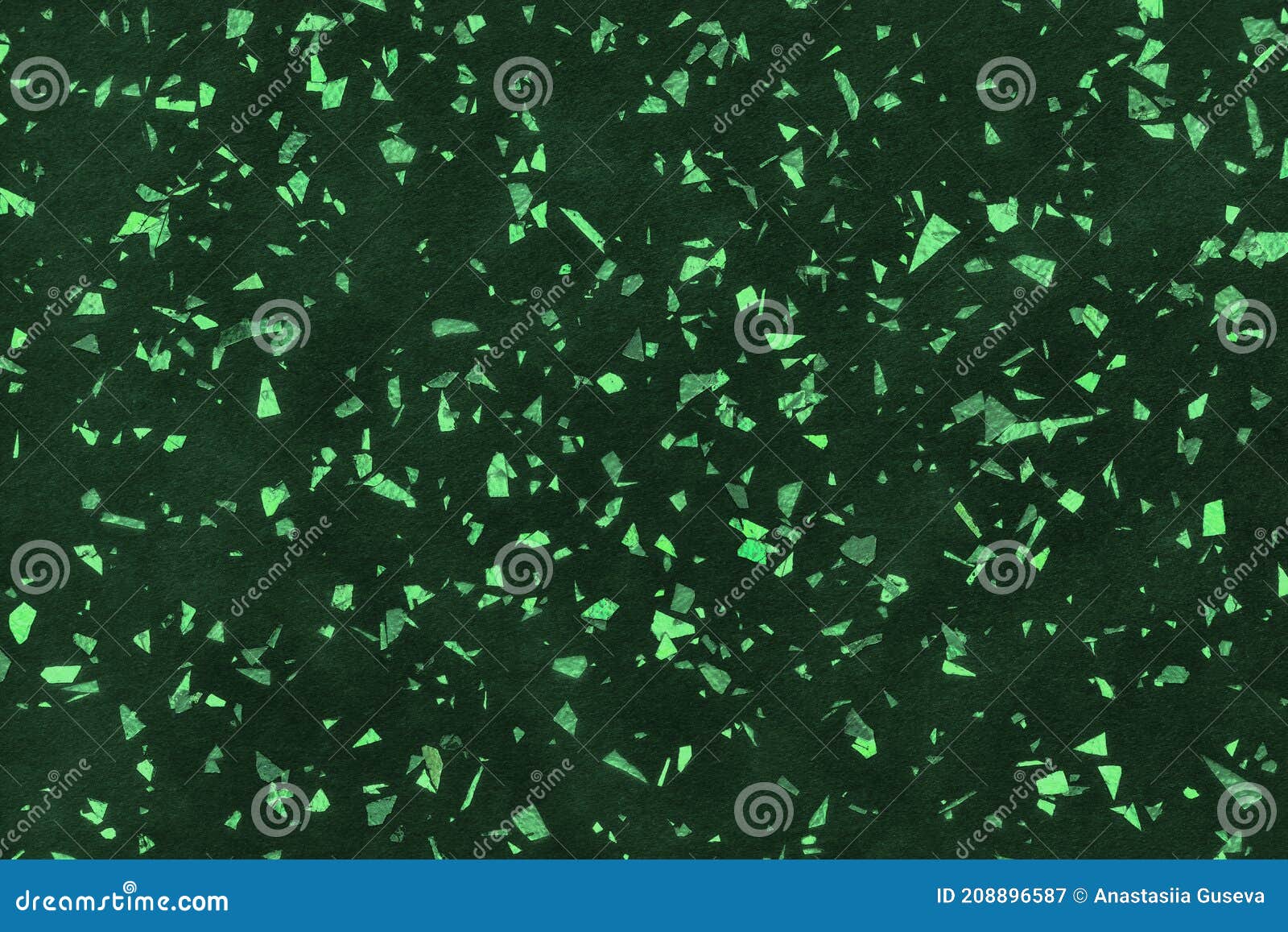 Dark Green Sparkling Background from Small Foil Sequins Closeup Stock ...