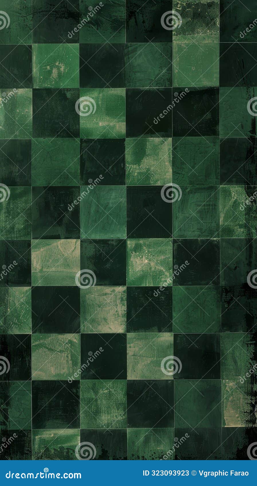Dark Green Square Tile Pattern, Textured Surface. Grunge Background ...