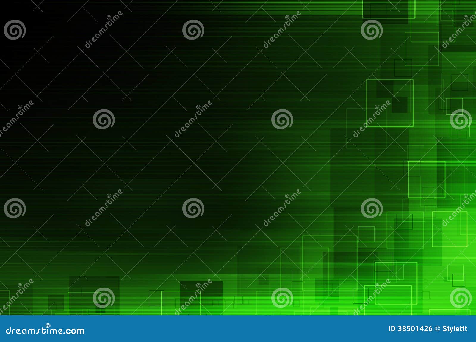 Dark Green Tech Abstract Background Stock Illustration - Illustration ...