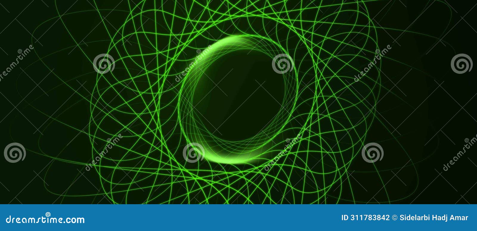 Dark green tech background stock illustration. Illustration of space ...
